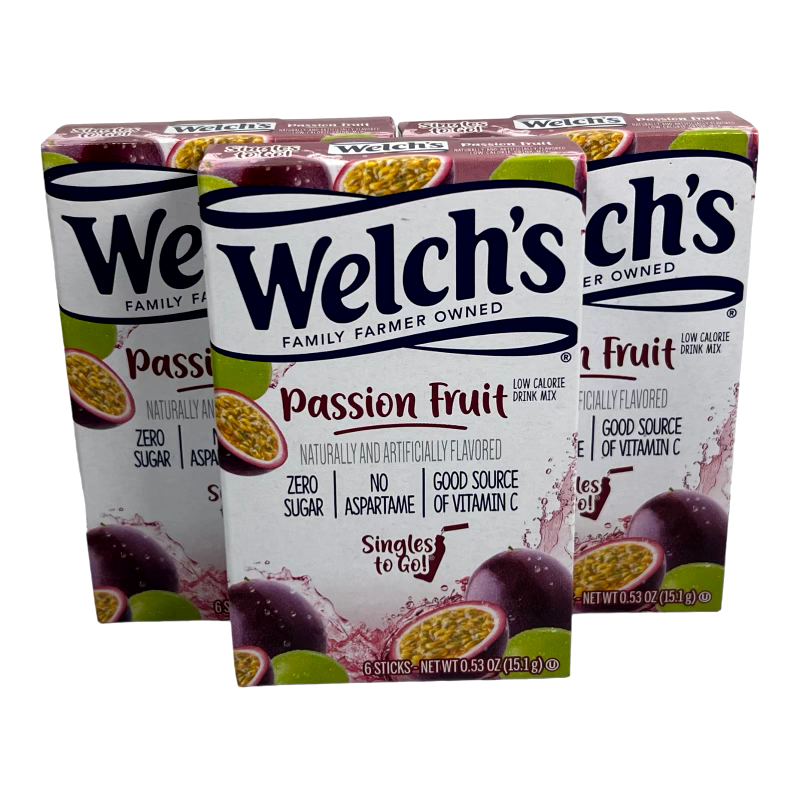 Welch's Passion Fruit Singles To Go Water Drink Mix - 6 Sticks for sale ...