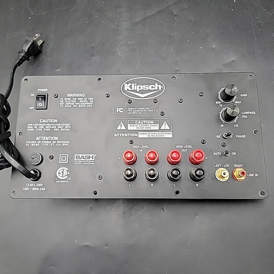 Klipsch Sub10 120V Control Board for Parts or Repair | Blows Fuses | eBay
