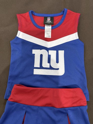 NFL Team Apparel 4T Toddler Girl Cheer Skirt 2 Piece Set New York ...