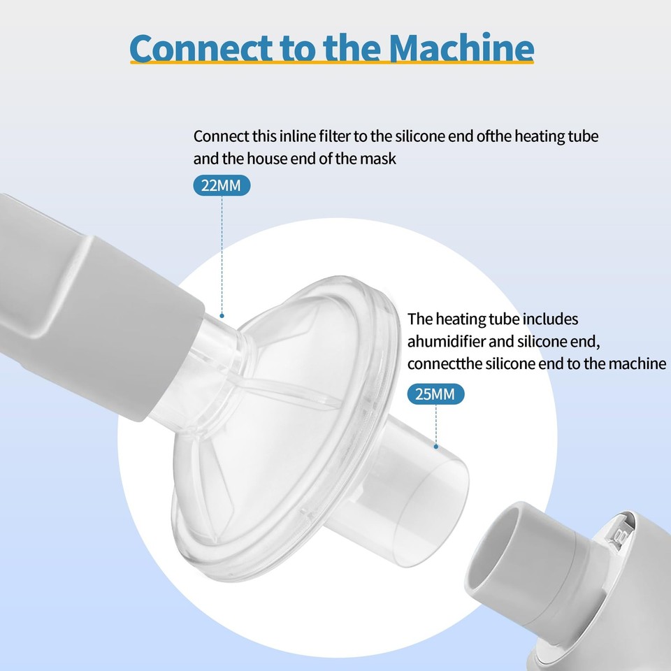 Evenpop CPAP Filters - 12 PCS Universal CPAP Inline Filter for CPAP and ...