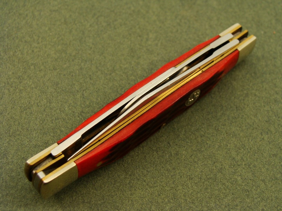 BOKER MAGNUM SC101 RED BONE BONSAI TREE STOCKMAN JACK POCKET KNIFE KNIVES TOOLS | eBay