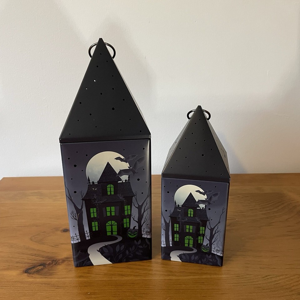 M&S Halloween Green Flickering Light Up Tins Empty | eBay UK