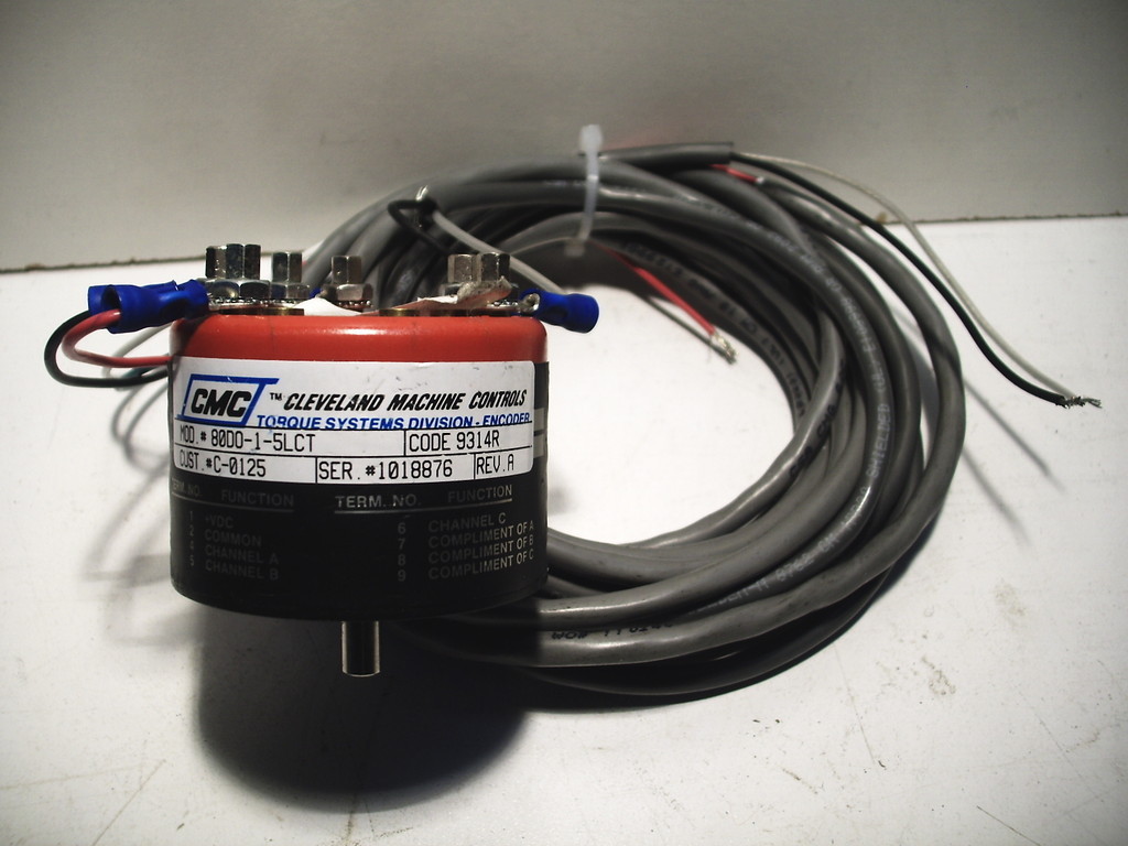CMC 80DO-1-5LCT 9314R C-0125 REV.A 1PPR ENCODER | eBay