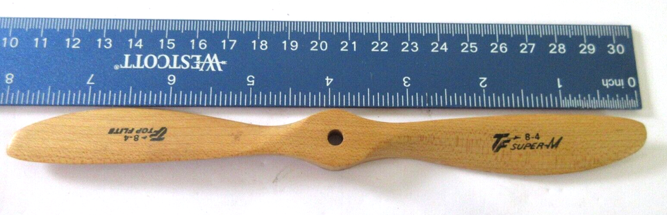 Vintage Model Airplane Wood Propeller-Top Flite 8-4 | eBay