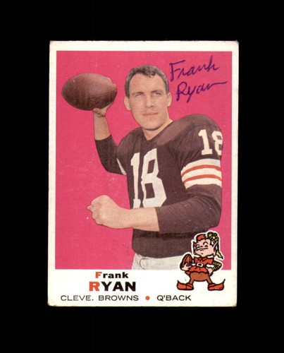 Frank Ryan Signed 1969 Topps Cleveland Browns Autograph | eBay
