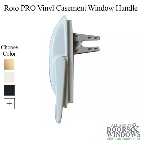 Roto LH08-7520-36 PRO Vinyl Casement Window Handle 1-3/4" (44mm) Fork ...