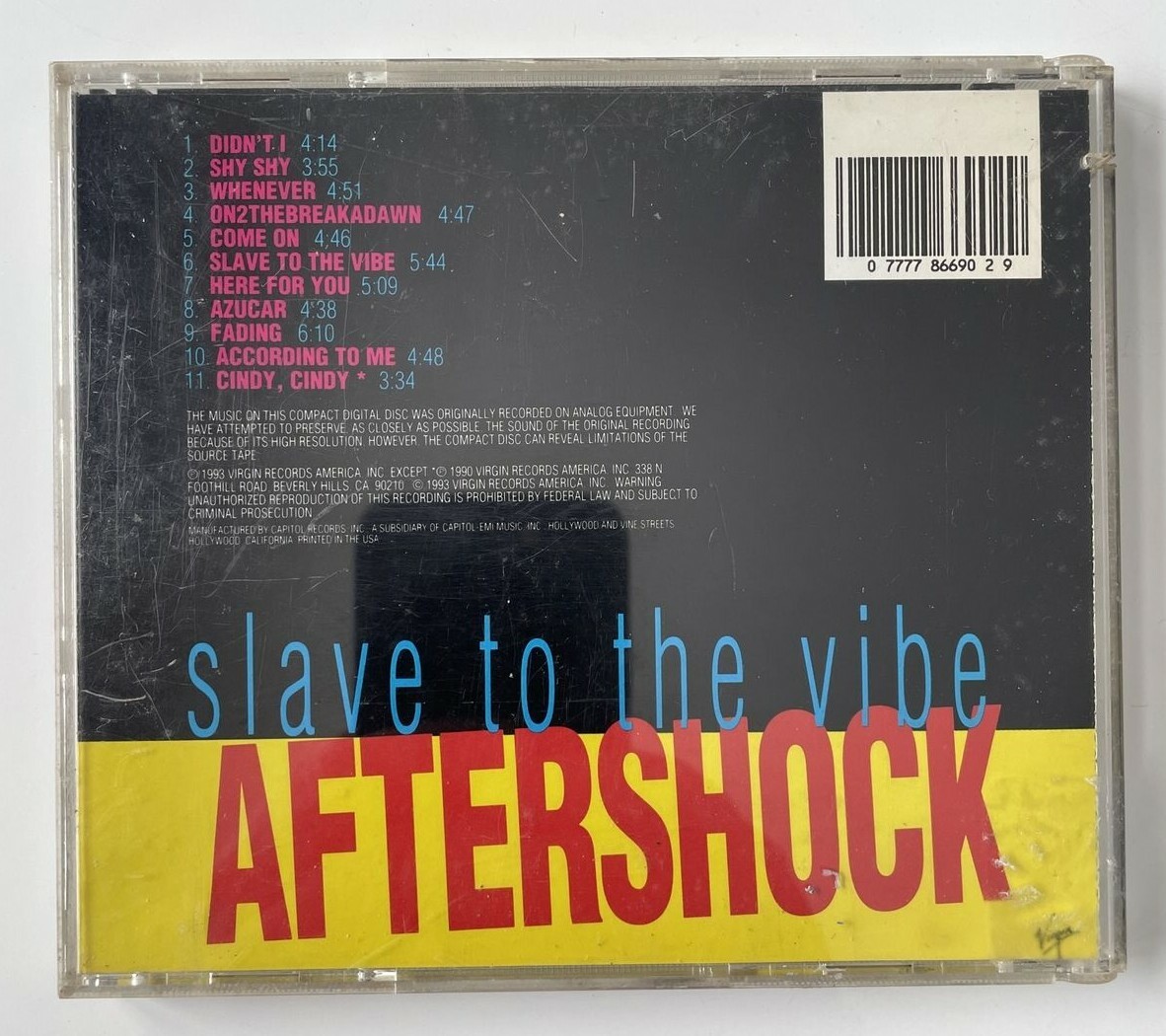 Slave to the Vibe by Aftershock (CD, May-1993, Virgin) for sale online ...