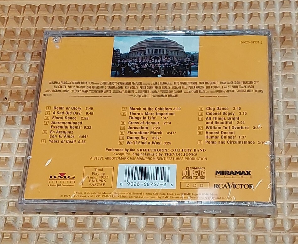 Brassed Off Movie Soundtrack CD NEW SEALED By Trevor Jones 1997 ...