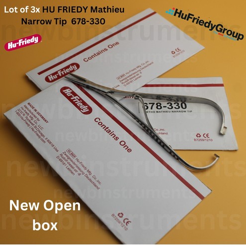 Hu Friedy Mathieu Narrow Tip Ortho 678-330 Orthodontic Plier Lot of 3x ...