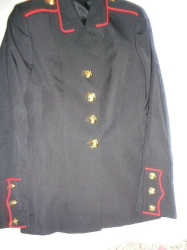 Marine Corps USMC Enlisted Female Dress Blues Uniform Blouse Coat PVT ...