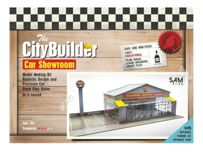 Citybuilder 1:43 Scale Car Showroom Model Kit O Gauge Detailed DIY ...