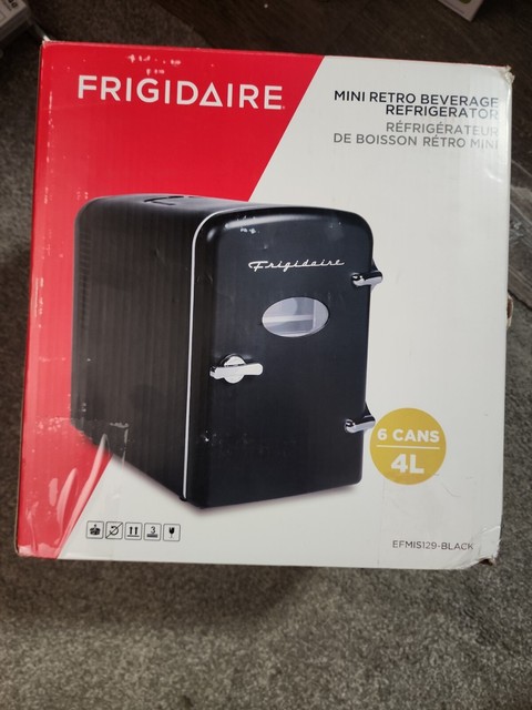 Frigidaire EFMIS129 6 Can Mini Retro Metro Refrigerator - Black for ...