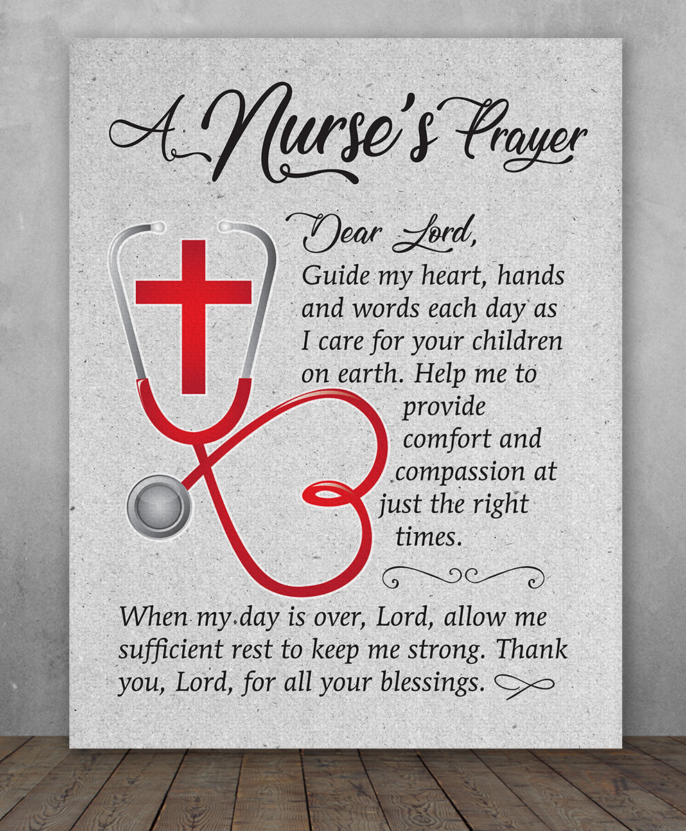 A Nurses Prayer Nurse Prayer Nurse Prayer Printable Etsy