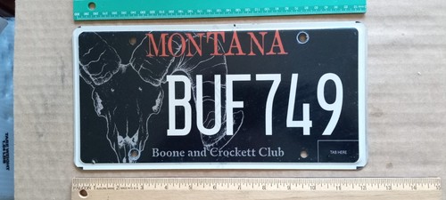 License Plate, Montana, Specialty: (Daniel) Boone & (Davy) Crockett ...