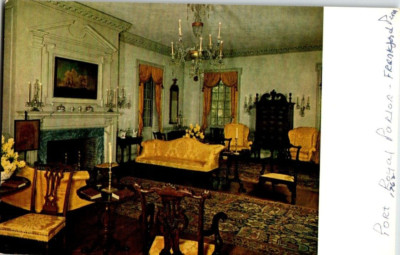 Post Card Port Royal Parlor Edward Stiles House Winterthur Museum ...