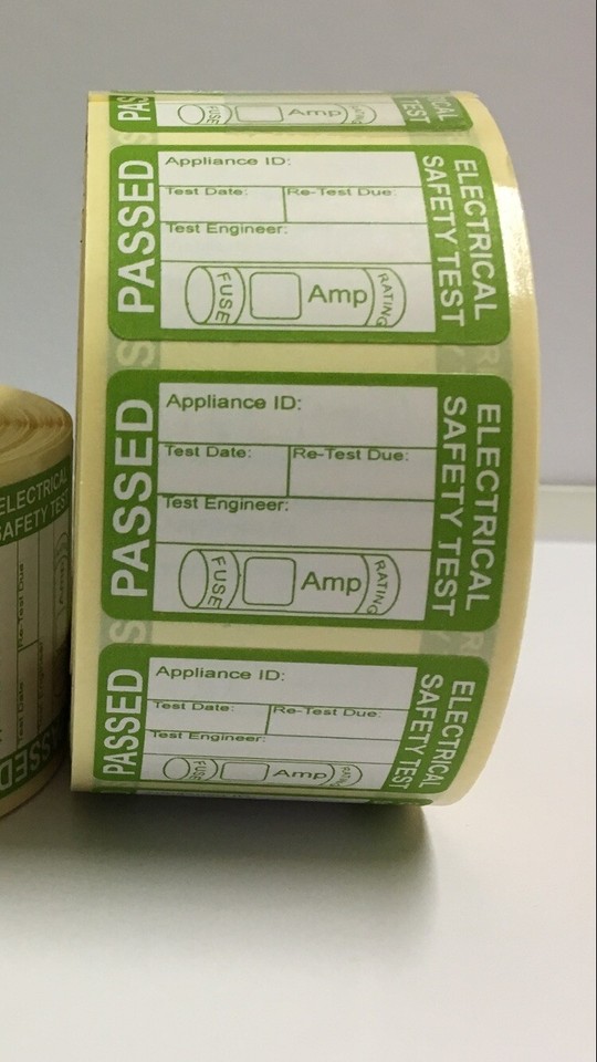 PAT Test Labels x 1000 Passed Stickers Electrical FREE P+P | eBay UK