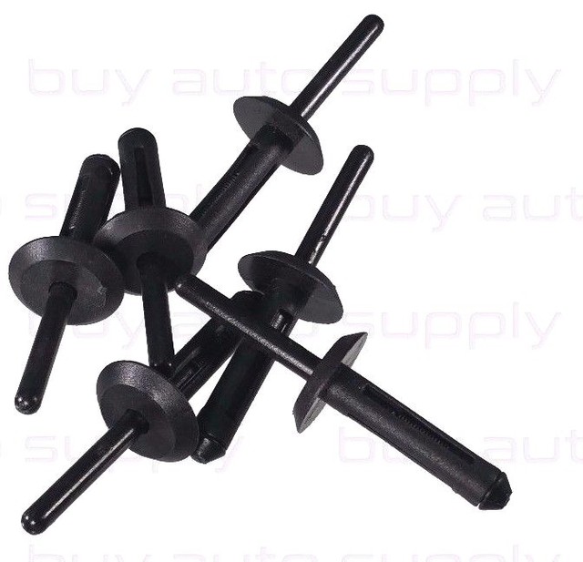 25pc Plastic Nylon Rivet *Fits* Chrysler 6500911 GM Ford Auveco 13750 ...