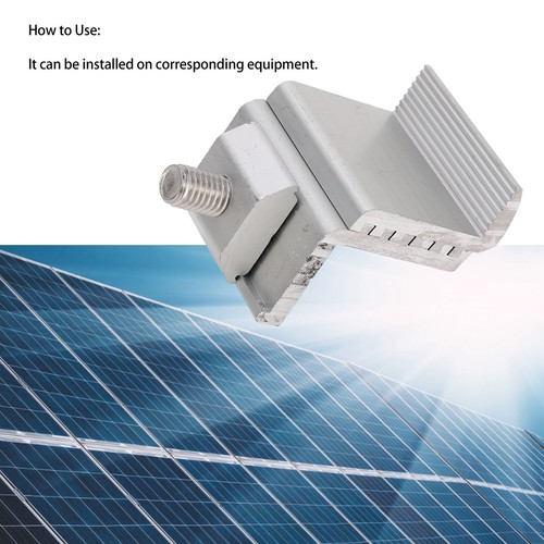 10Pcs Solar Mount Bracket Pressing Block PV Panel Rail End Grounding ...