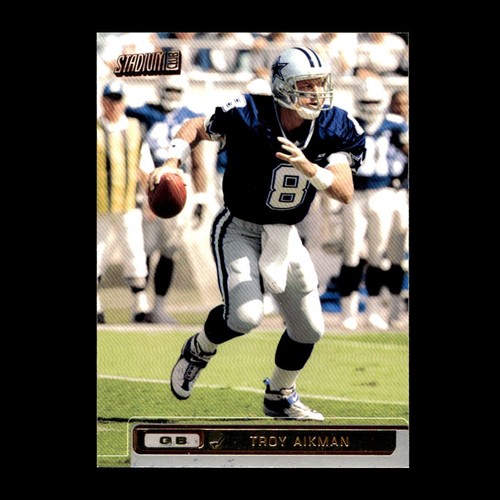 Troy Aikman 2001 Stadium Club Dallas Cowboys #10 R307 | eBay