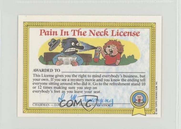 1986 Topps Garbage Pail Kids Series 1 UK Minis Wrinkly Rikki #35a 0f8 ...