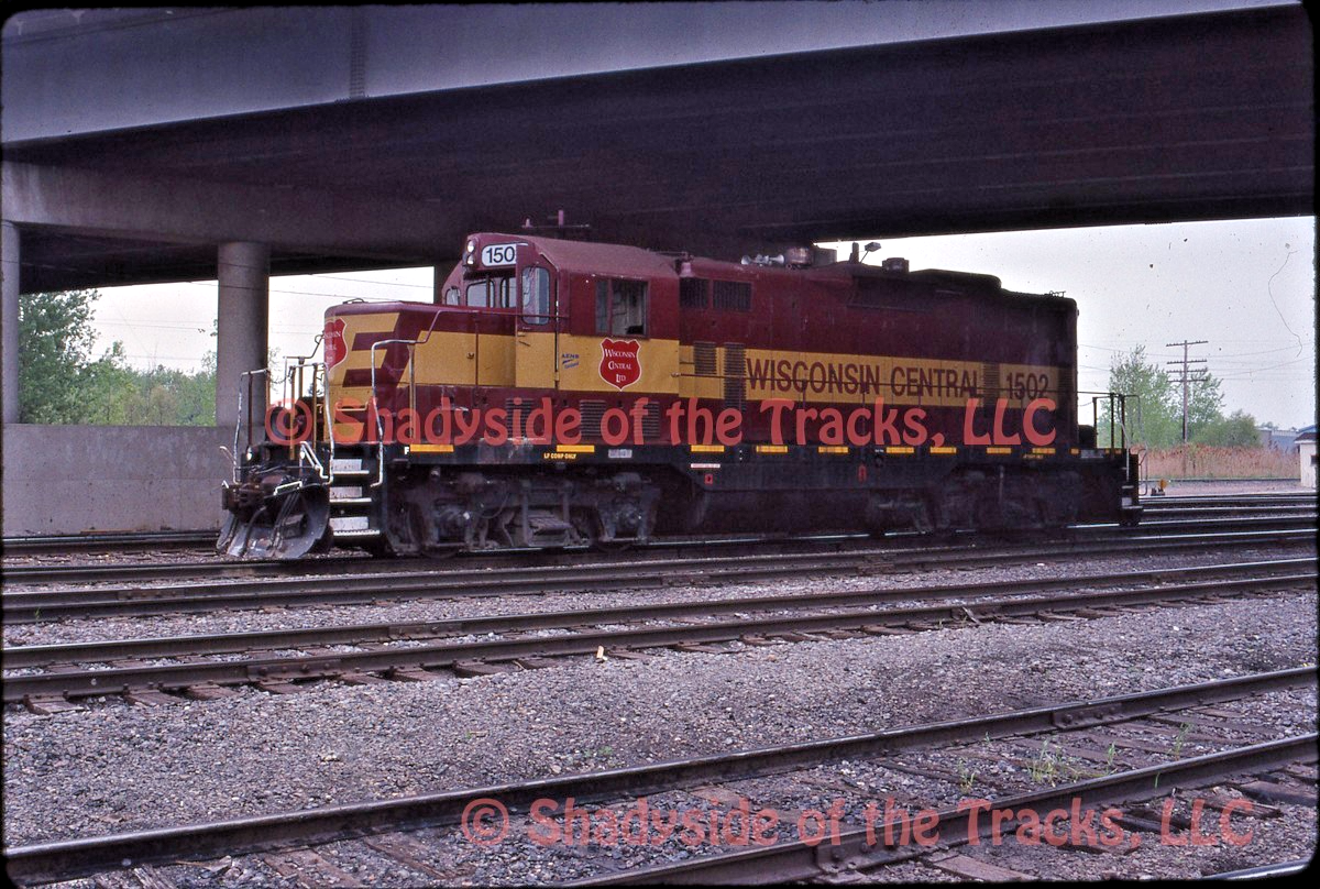 Wisconsin Central WC EMD GP7 Diesel Loco #1502 Orig Slide Green Bay ...