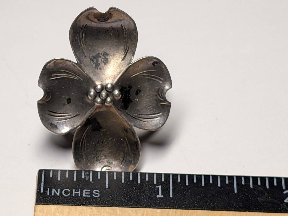 VINTAGE STERLING SILVER NYE STUART CLOVER RING ADJUSTABLE | eBay