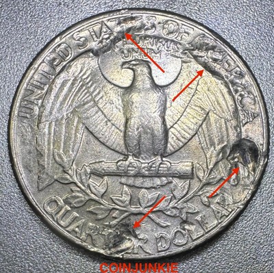 1983 D Washington Quarter-MASSIVE STRIKE THROUGHS-MUST SEE MINT ERRORS ...