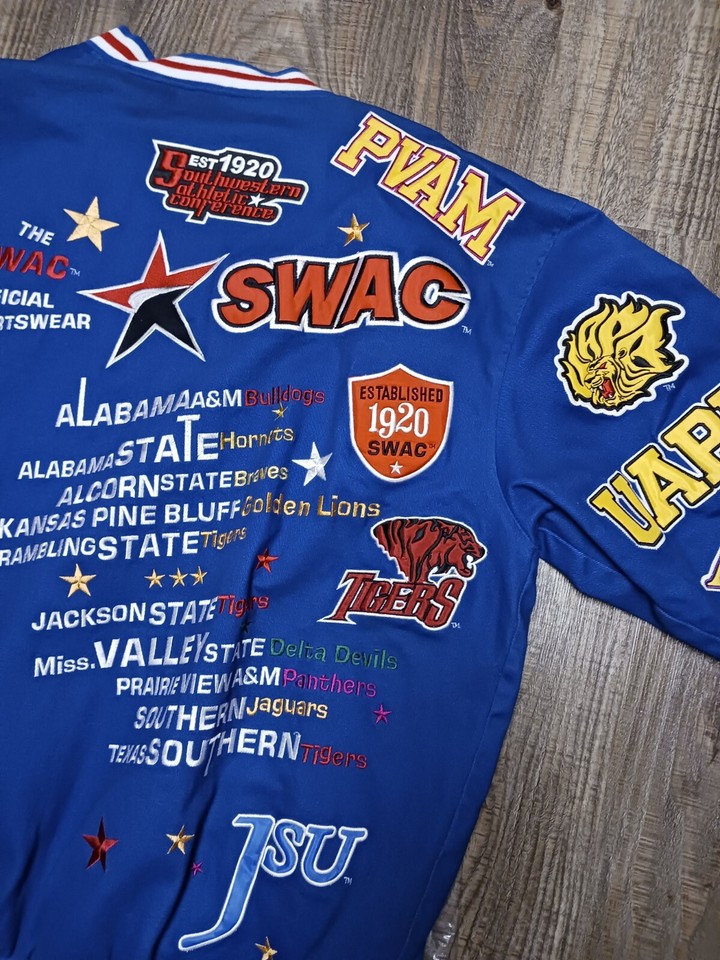 VINTAGE BIG BOY GEAR SOUTHWESTERN ATHLETIC CONFERENCE SWAC HBCU JACKET ...