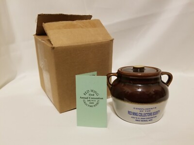 RED WING BEAN POT crock RWCS commemorative 2009 collectors society ...