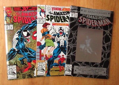 Lot of 3 Venom Key AMAZING SPIDER-MAN! 365, 375 (NM-), 374 (NM) Bright ...