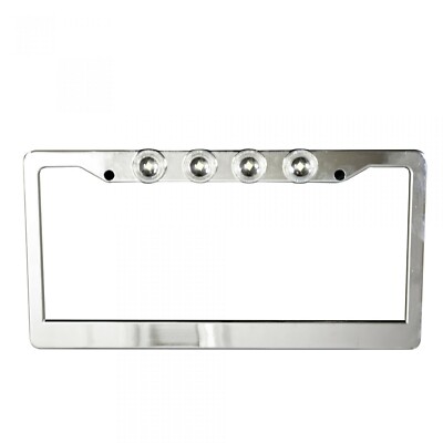 Recon License Plate Frame W/ Four 6000K XML Cree LED - Fits Standard U ...