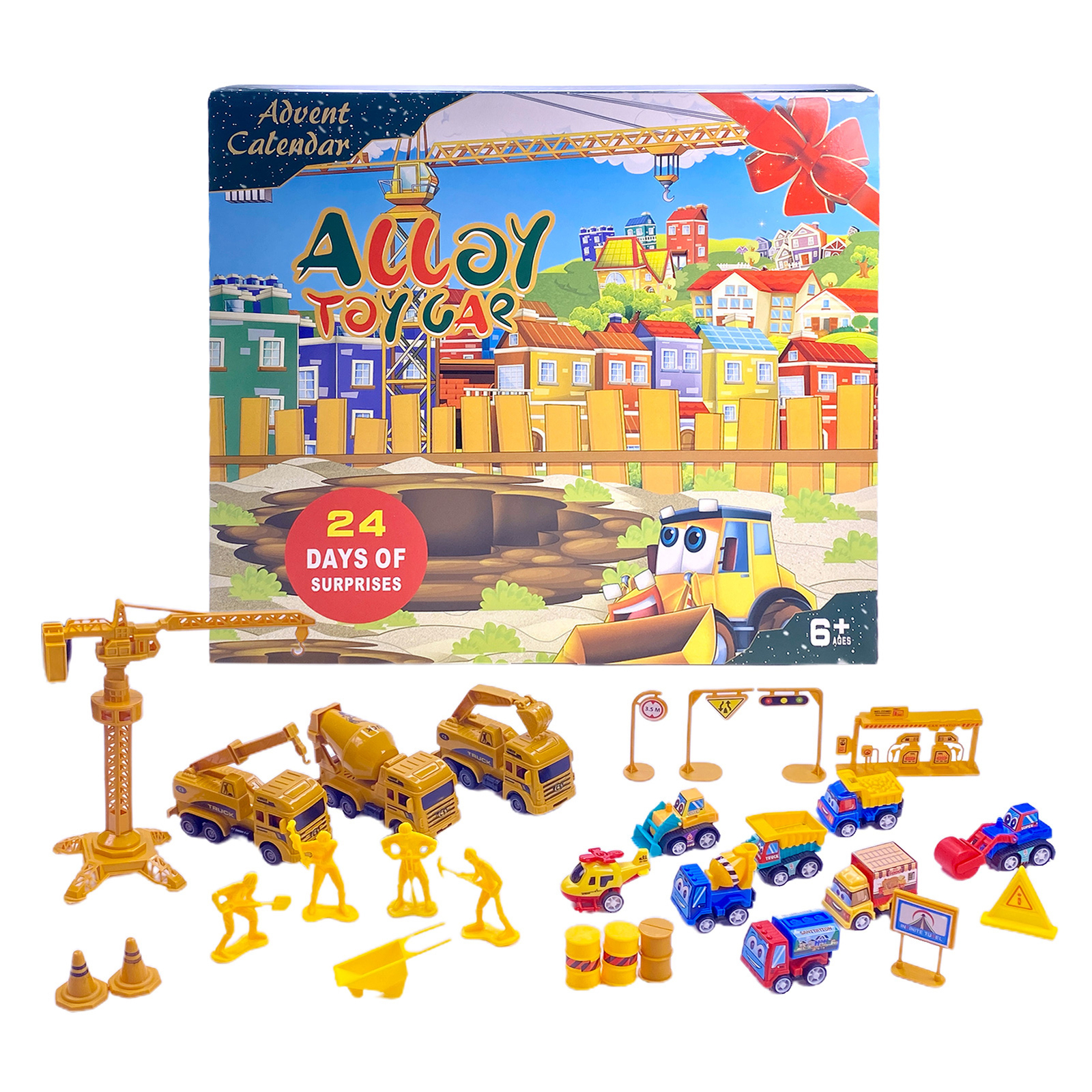 2024 Christmas Car Countdown Toys Advent Countdown Calendar With 24 Toy ...