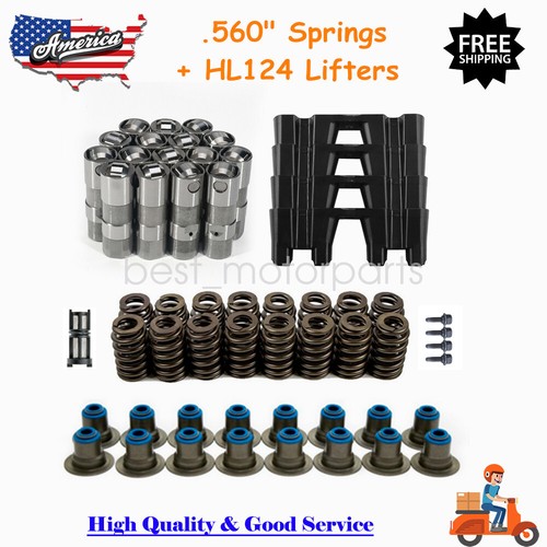 16Pcs Hydraulic Roller Lifters & Springs For Chevy 5.3 5.7 6.0 LS1 LS2 ...