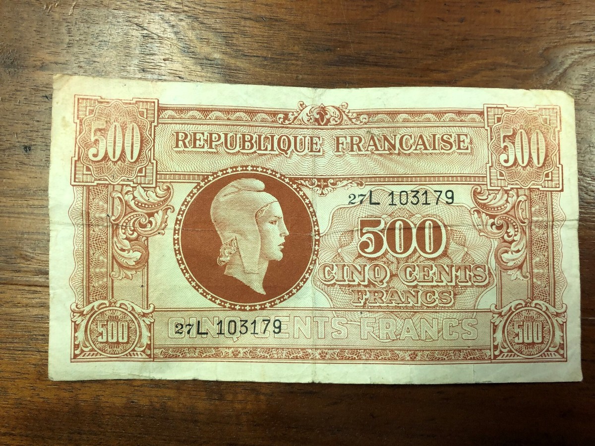 500 French Franc Note