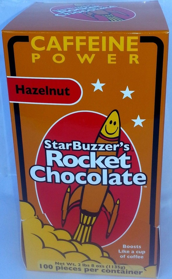 Rocket Chocolate - Caffeine Candy, Approximately 100ct, 8 Different ...