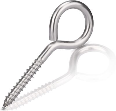 Stainless Steel Screw Eye Hook Heavy Duty Rustproof All Sizes for ...