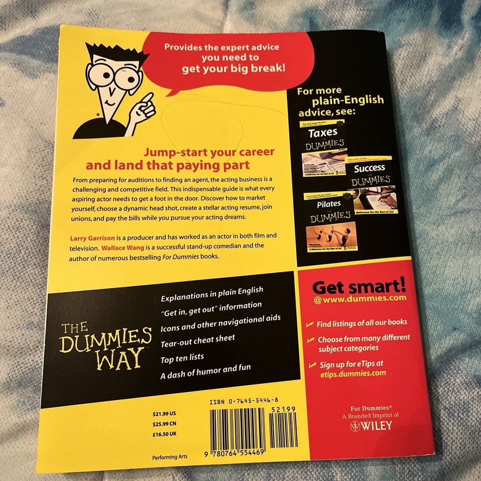 Breaking into Acting for Dummies by Wallace Wang and Larry Garrison ...