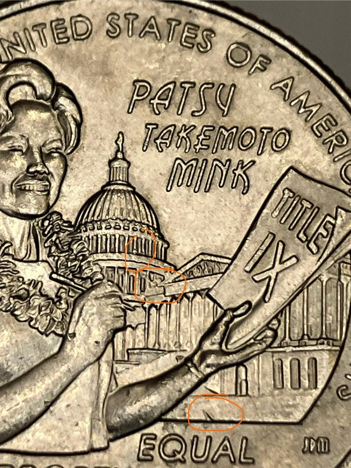 RARE Patsy Takemoto Mink 2024-P Quarter MULTIPLE ERRORS - See Photos | eBay