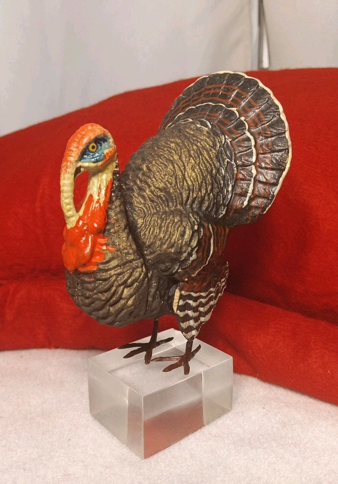 Antique 1920 Turkey Candy Container Paper Mache Thanksgiving Germany 5 ...