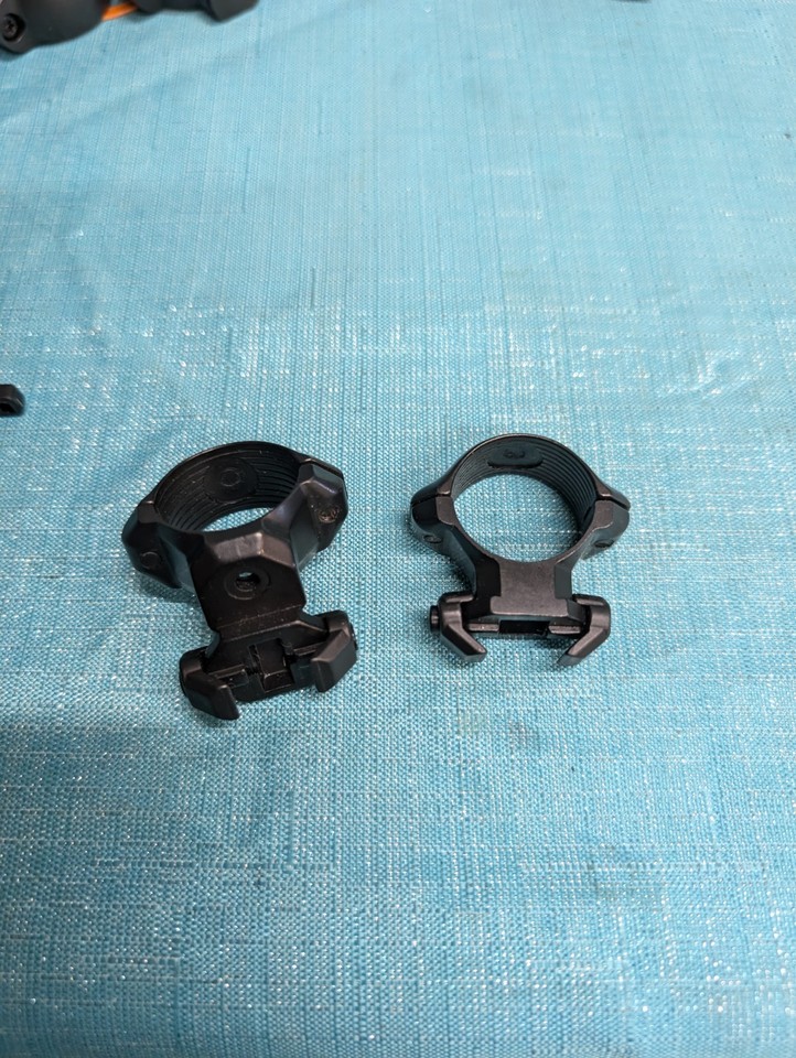 Vintage Millett 1” Angle-Loc Extention lack Steel Scope Rings Set ...