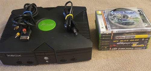 Original Xbox Console Bundle W/ 12 Games - No Controller | eBay