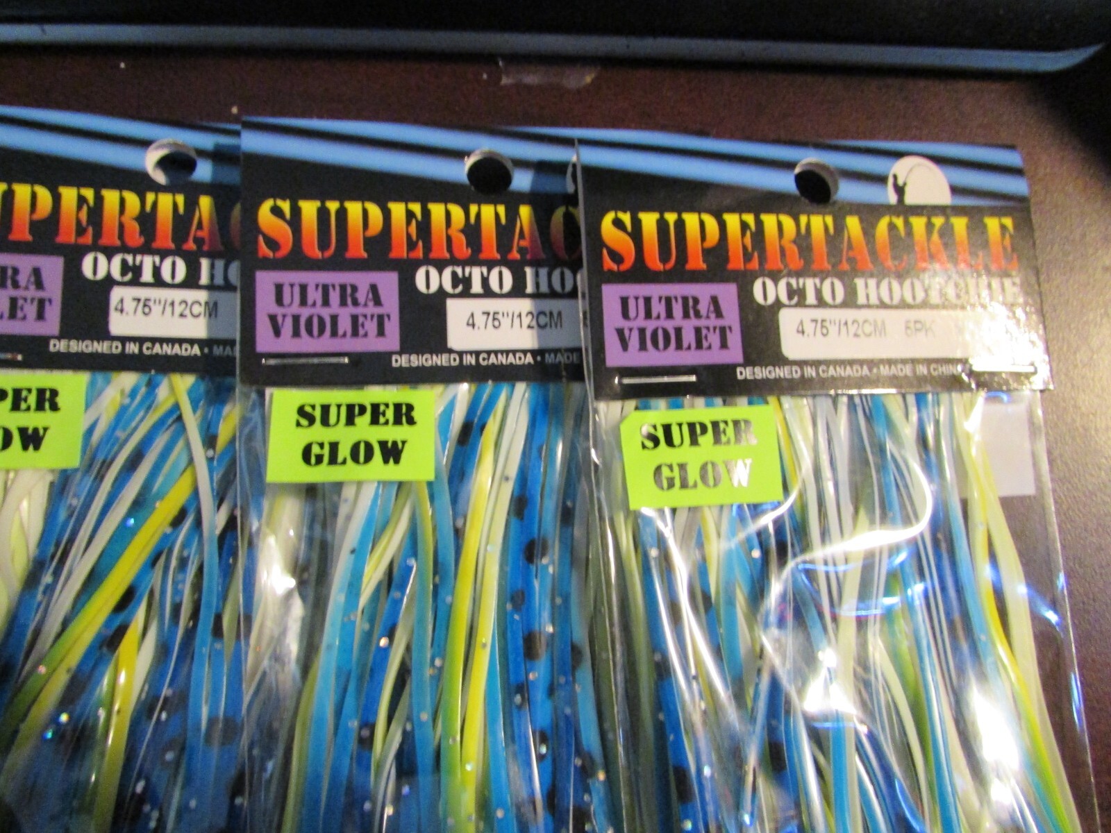 4¾" x 30 NEW Supertackle #1148 PILCHARD - Salmon Hoochies - UV ...