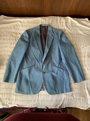 Vintage LEVI’s Size 42r Lined BLUE denim Jean Sports Jacket Pockets | eBay