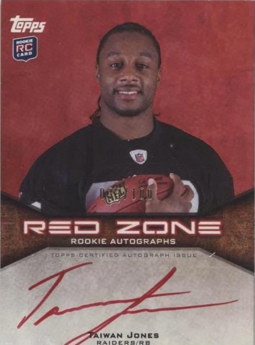 2011 Topps - Red Zone Rookie Autographs Taiwan Jones #RZRA-TJ /100 (AU ...