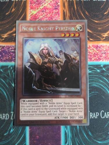 Yu-Gi-Oh! Noble Knight Peredur NKRT-EN010 Limited Platinum Rare NM | eBay