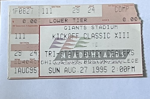 1995 Ohio State vs Boston College ticket stub Full, kickoff classic ...