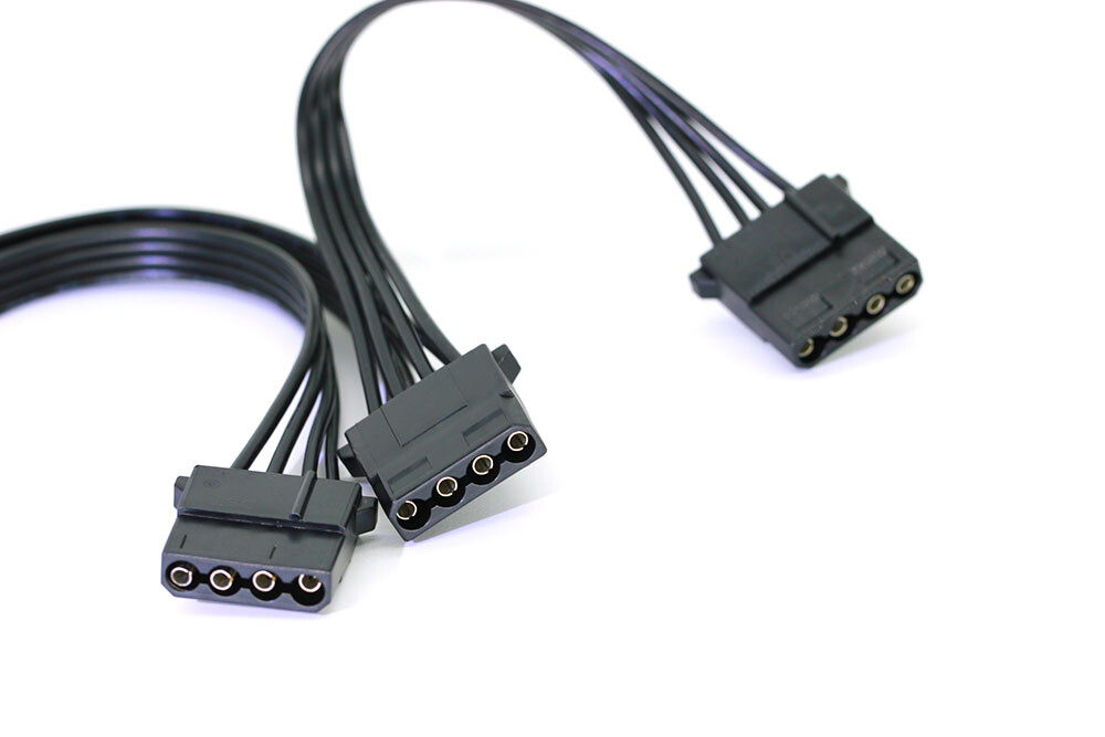 4 Pin IDE Molex Power to 3 Molex Splitter Y Power Extension Cable 4P | eBay