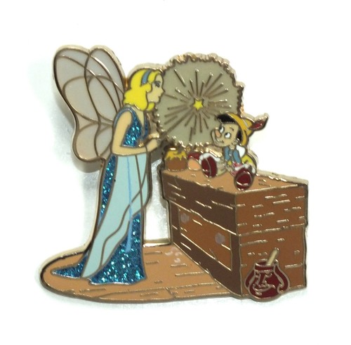 Disney Pin Trading Pinocchio Blue Fairy Granting Wishes Puppet Doll ...