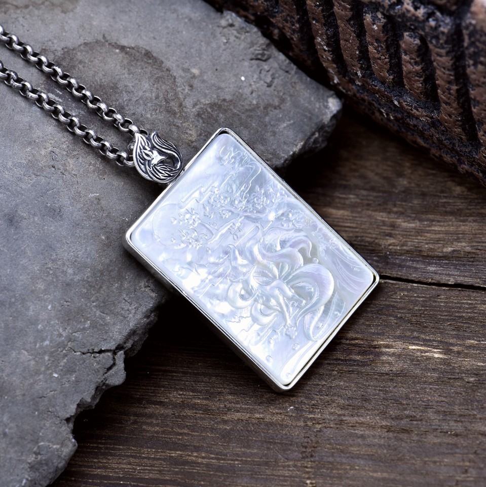 N25 Pendant Neunschwänziger fuchs Fuchsgeist Mythical Creatures Shell ...