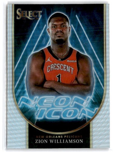 2023-24 Select Zion Williamson Neon Icon Silver Prizm #10 Pelicans | eBay